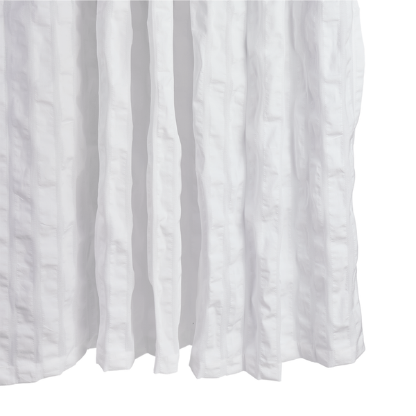 Matouk Panama Shower Curtain (White) | Premium Bath Accessory - FLandB.com