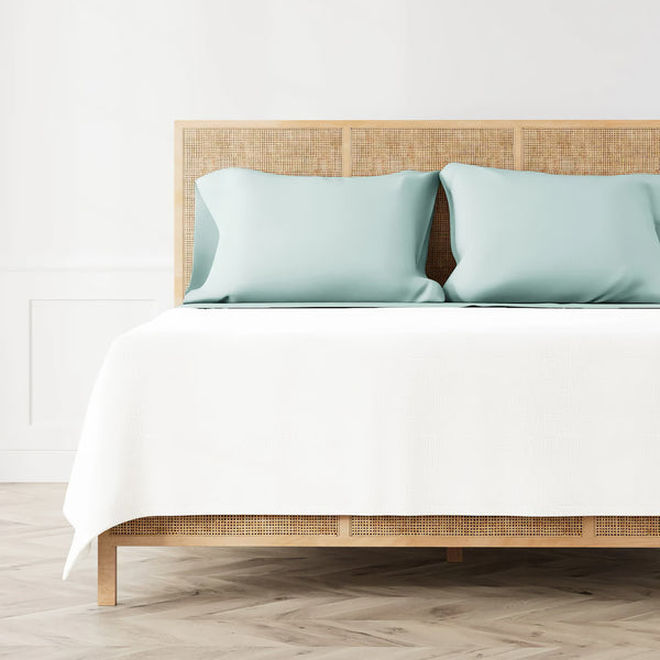 Ann Gish Ready-to-Bed Bedding (Aqua) | Luxury Fine Linen and Bath ...