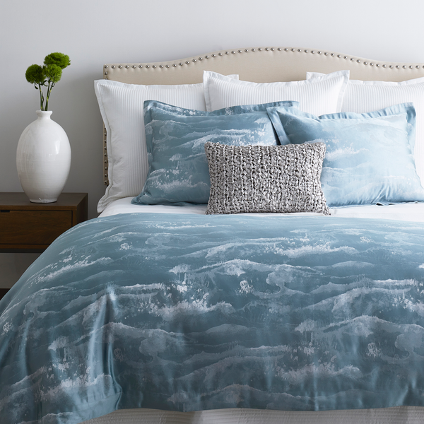 Ann Gish Tempest Duvet Set (Blue) | Luxurious Bedding | FLandB - FLandB.com