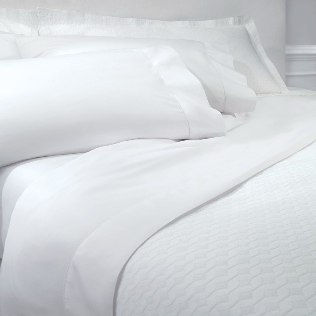 Downtown Company Chris Bedding (White) | Luxury Percale Linens Online ...