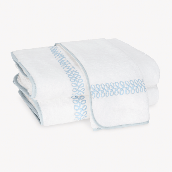 Matouk Astor Braid Bath Towels and Mats - FLandB.com