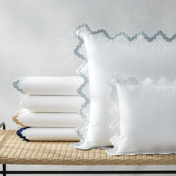 Matouk Aziza Matelasse Bedding (Champagne) | Luxury Zig-Zag Design ...