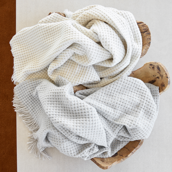 Matouk Cleo Throws (Pearl) | Fine Linen and Bath Online - FLandB.com