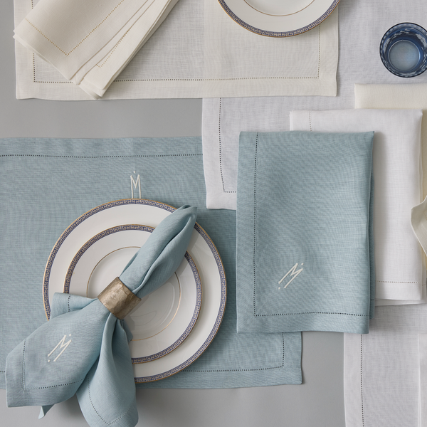 Matouk Valentina Hemstitch Table Linens - Ivory | High End Table Linen ...