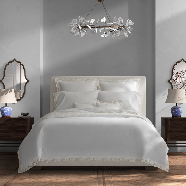 Matouk Virginia Bedding (White) | Supreme Couture Luxury Fine Linen ...
