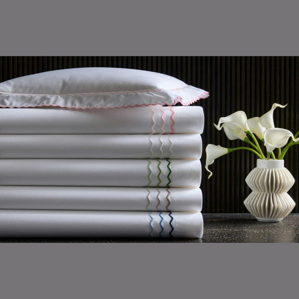 Matouk Axel Bedding Collection (White) | High End Bedding - FLandB.com