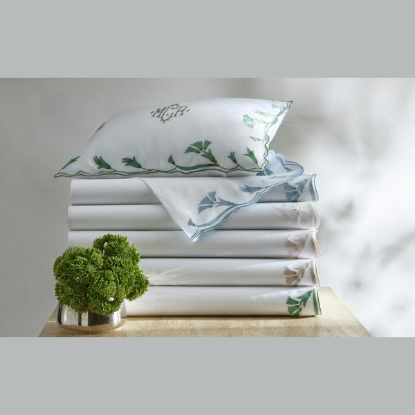 Matouk Marcella Bedding Collection (Hazy Blue) | High End Bedding ...
