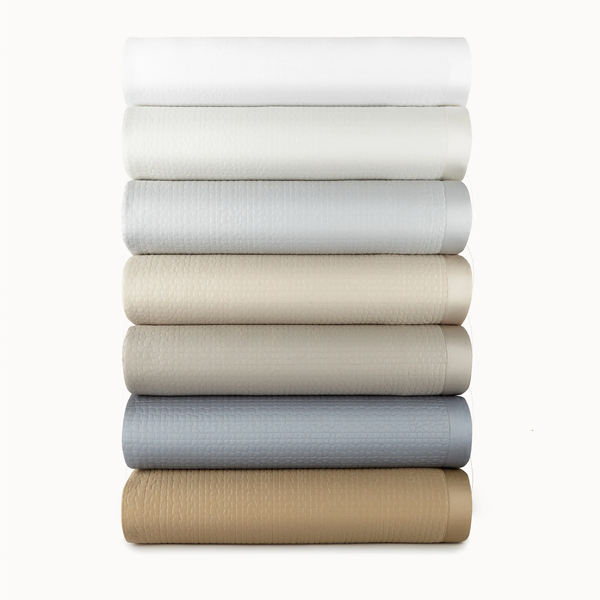 Peacock Alley Hamilton Coverlets and Shams - Blue - Classic Quilt ...