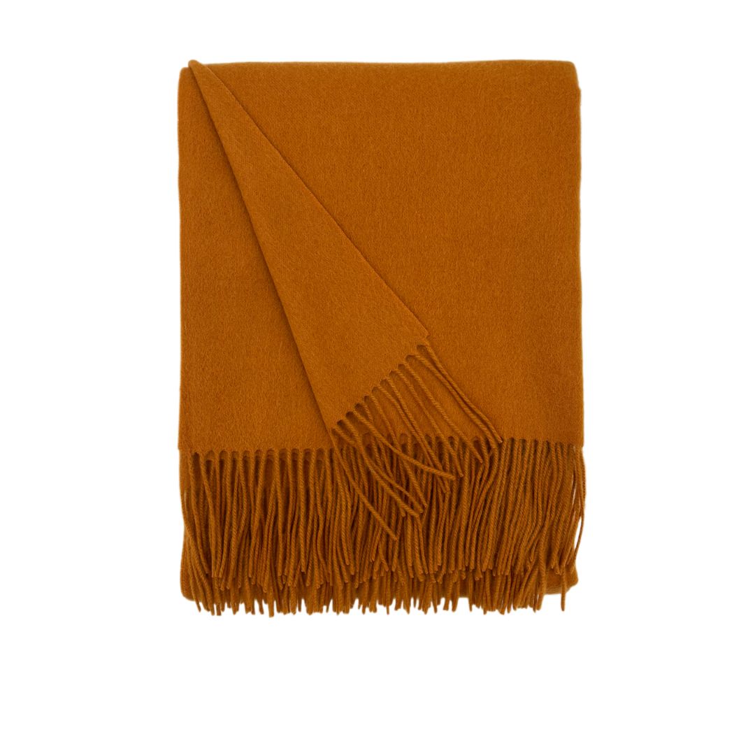 Alashan Classic Cashmere Blend Throw (Golden Scotch) | FLandB - FLandB.com