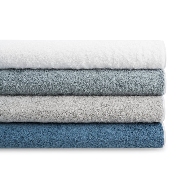 Matouk Cairo Wave Bath Towels (Sea/White) | Classic Bath Towels ...