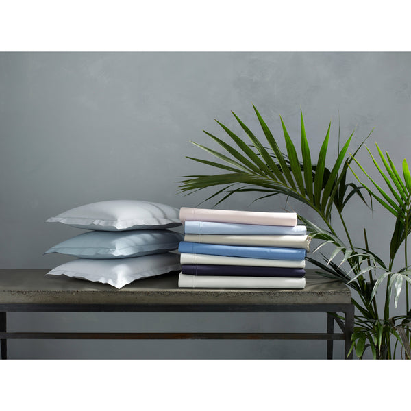 Matouk Luca Satin Stitch Bedding - Bone - FLandB.com